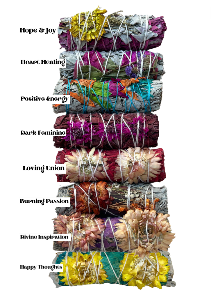 Wildflower Floral Sage Wand – Mineralism